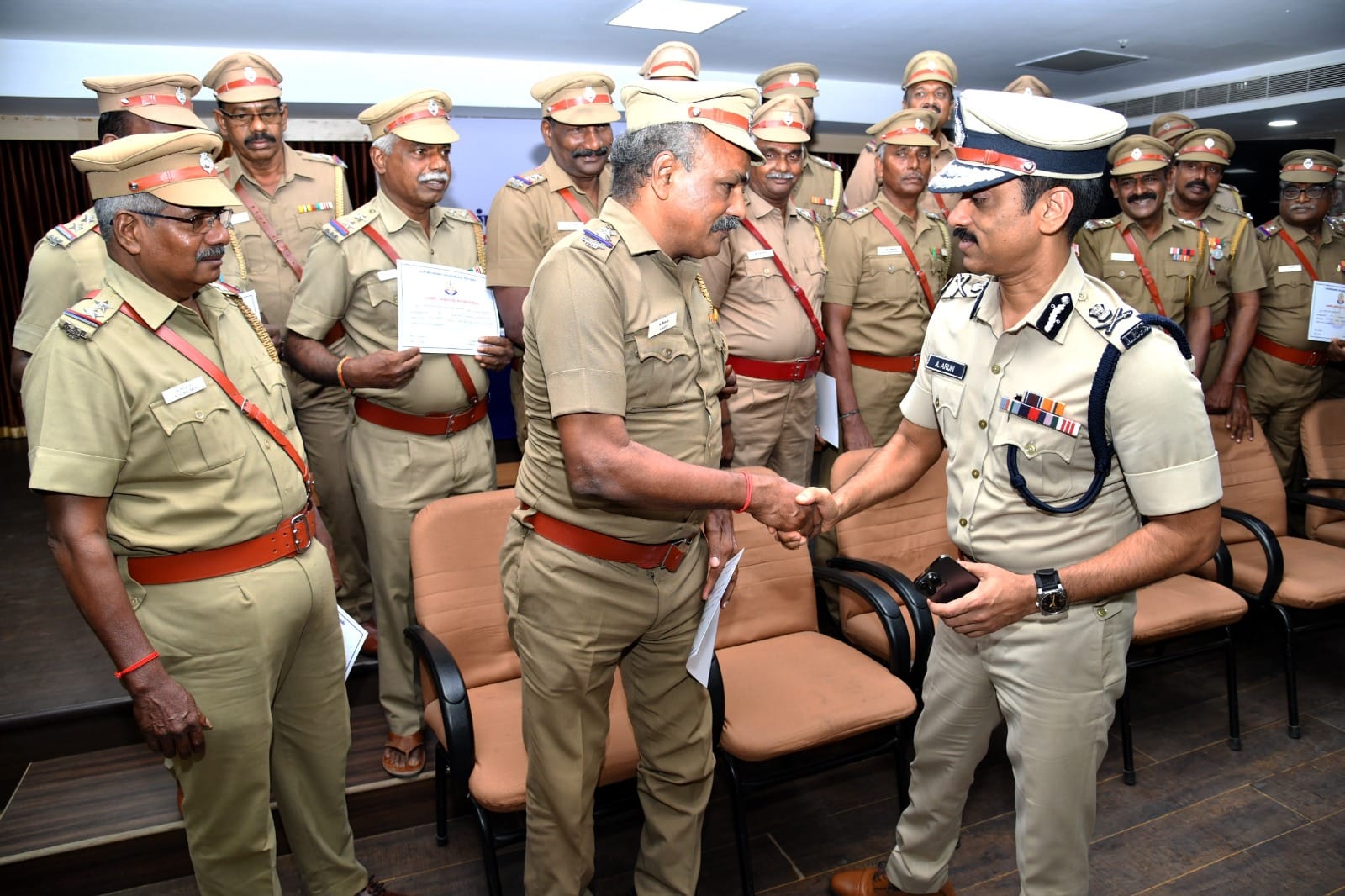 Farewell Ceremony Held for 24 Police Personnel at Greater Chennai ...